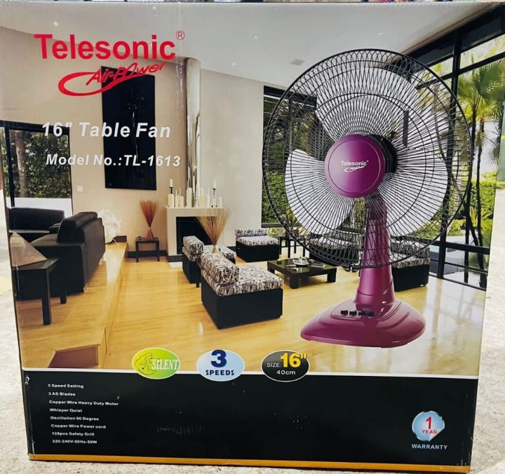 Telesonic Table Fan 16" Model TL-1613 | Daraz.lk