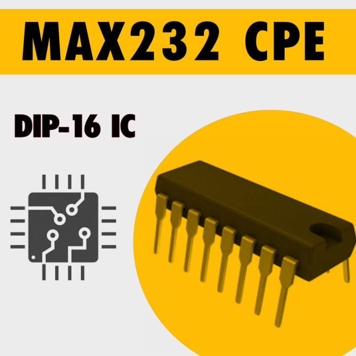 MAX232CPE MAX232 DIP-16 RS-232 Interface IC 5V MultiCh RS-232 Driver/Receiver | Daraz.lk