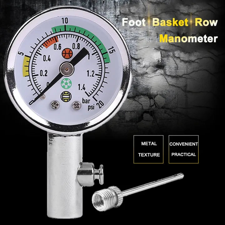 Pressure Tonometer Portable Football Barometer with Air Release Valve ...