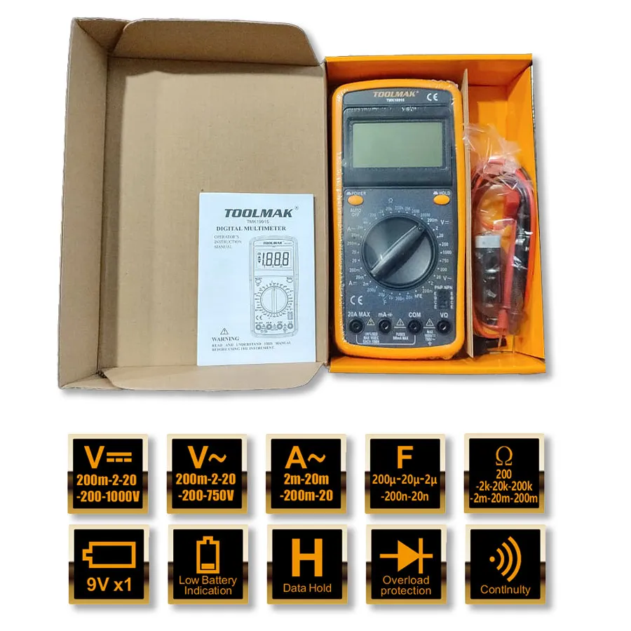 Digital Multimeter Auto-ranging ALL SUN Digital Multimeter - Auto ...