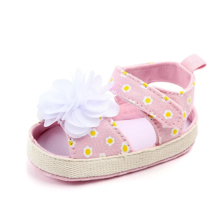 【VA VA VOOM】Baby Soft Summer Flower Walkers Infant Toddler Cotton ...