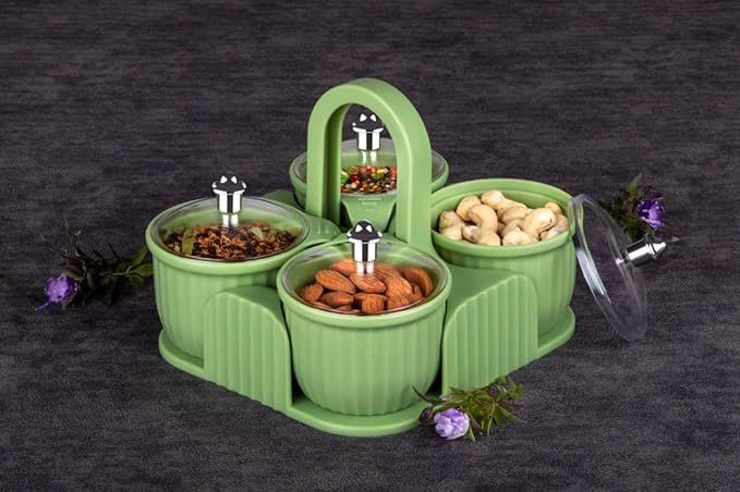 Multipurpose Spice Rack - Multipurpose Plastic Dry Fruit Box Jar Set ...