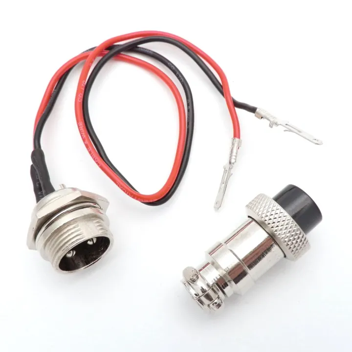 Female Or Male Charger 3 Prong Socket Connector Plug Gx16 For Electric ...