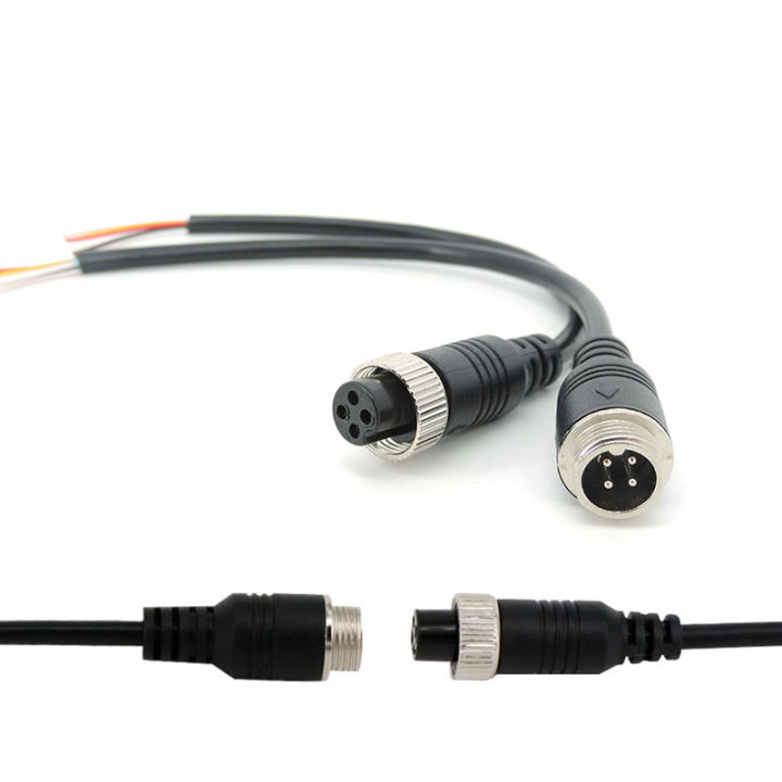 4 Pin M12 Aviation Signal Cable Male Female Plug Wire for CCTV Car ...