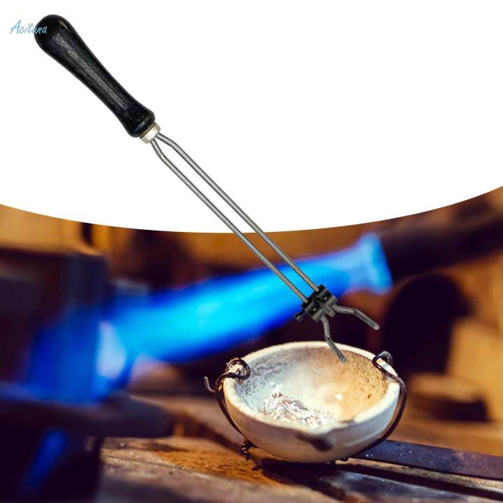 Crucible Tongs Hand Tool Crucible Holder Tongs for Refining Lifting ...