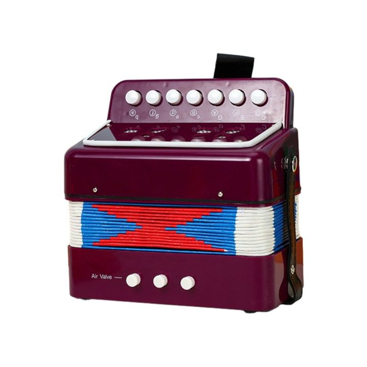 Mini 7-key 2-bass Accordion ABS Material Musical Instrument for ...