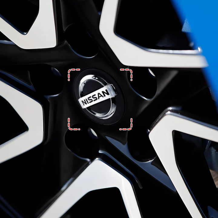 60mm Car Wheel Center Hub Cap Logo Tyre Rims Badge Cover For Nissan ...