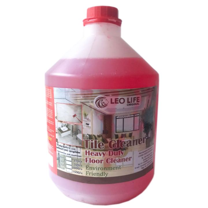 Leo Light Tile Cleaner Heavy Duty Floor Cleaner Liquid 4L tile cleaner ...