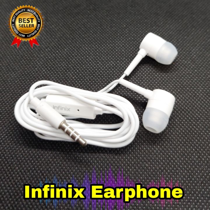 Infinix Earphone 3.5mm Wired Handsfree With Mic For All Mobile Phone ...