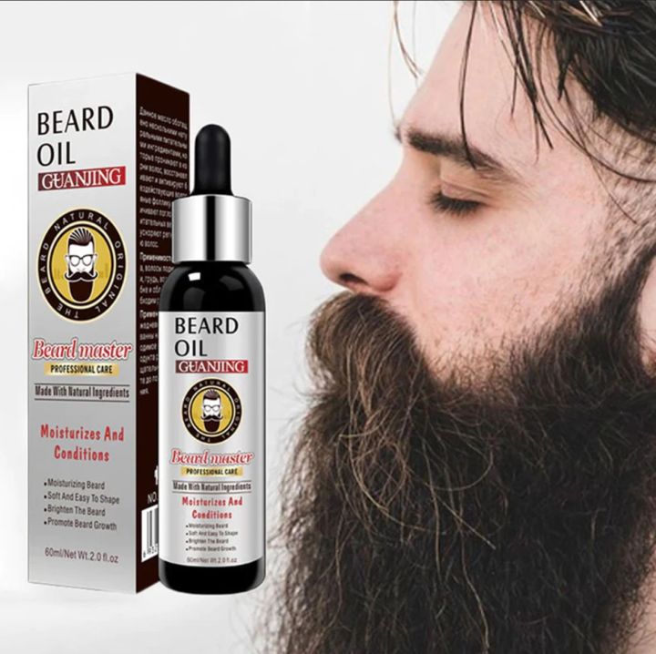 Natural Organic Guanjing Beard Oil for Growth Essential For Men Hair ...