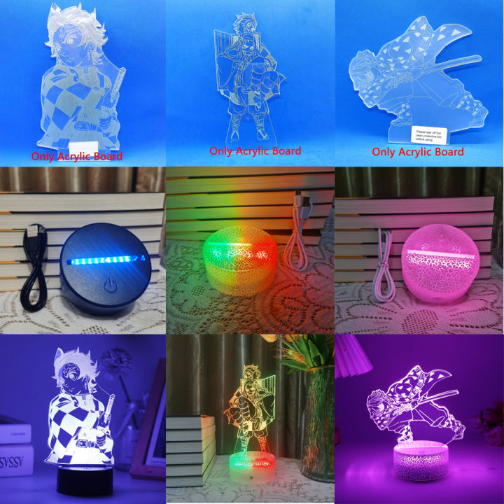 Demon Slayer Anime Lamp Kanae Kocho Night Kimetsu No Yaiba Nezuko ...