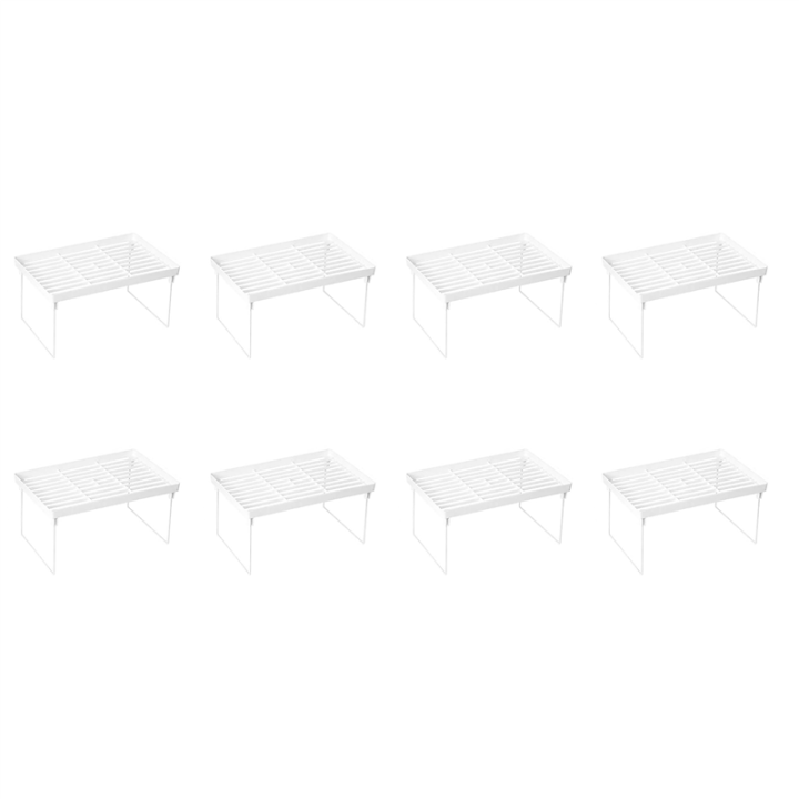 CGearuppt 8X Stacking Cabinet Shelf Rack Steel Metal Leg - Cupboard ...