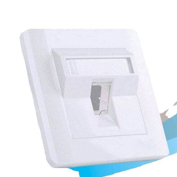 COMMSCOPE 1-Port Faceplate, Decorator,Bs, Angled, Shuttered White ...