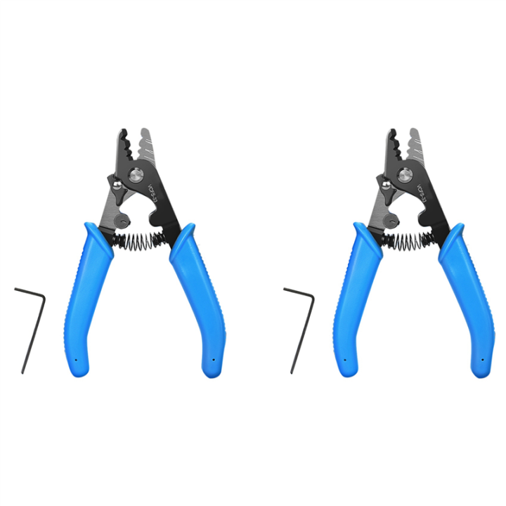 JDXHLAU 2X VCFS-33 Three-Port Fiber Stripping Pliers FTTH Tools Fiber ...
