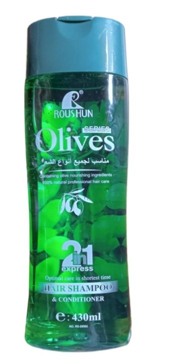 Roushun 2 In 1 Olive Hair Shampoo With Conditioner 430 Ml Rosc For ...