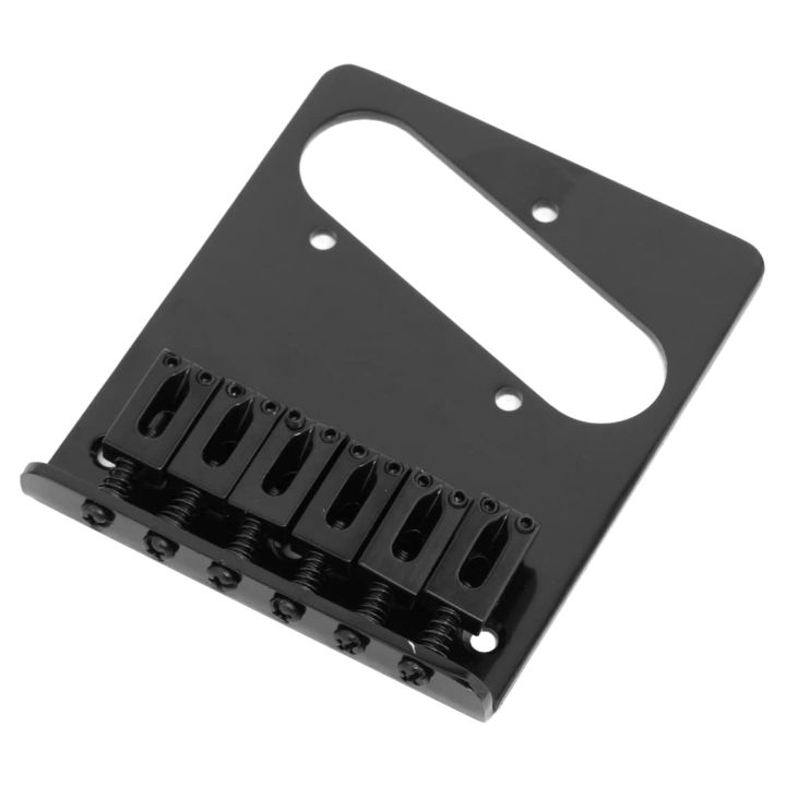 6 Saddle Bridge Tailpiece for Telecaster Tele Electric Guitar (Black ...