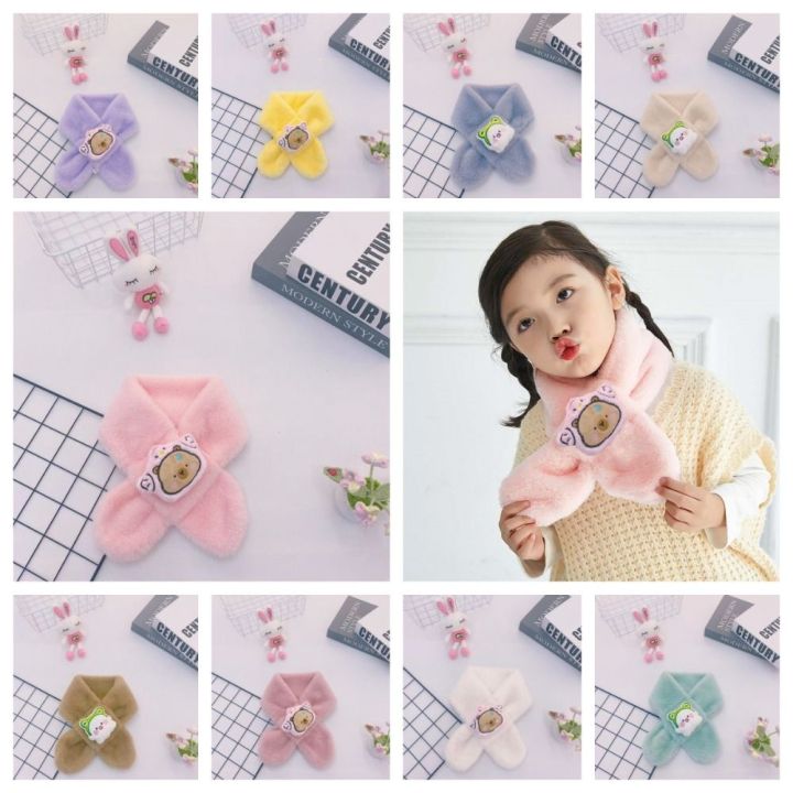 Handker Faux Rabbit Fur Capybara Children Scarf Dog Cartoon Thicken ...