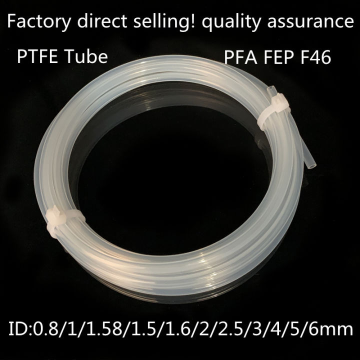 Ptfe Id 0.8 1 1.5 1.6 2 2.5 3 4 5 6mm F46 Pfa Fep Insulated Hose Rigid ...