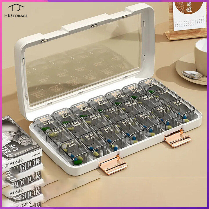 HKStorage Medicine box, seven days a week, portable, portable, medicine ...