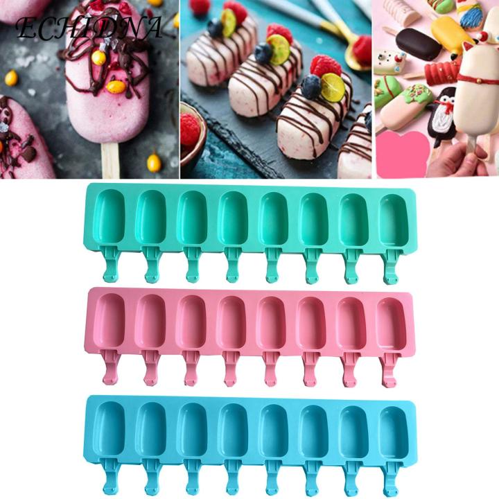 Ice Lolly Mold Food Grade 8-cavity Creative Simple Striped Ice Tray ...