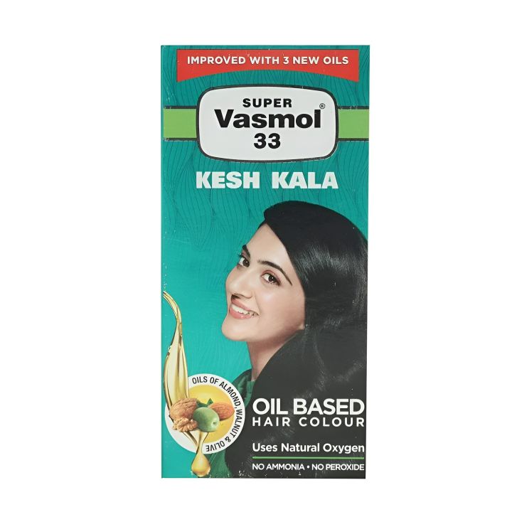 HAIR COLOUR / SUPER VASMOL 33 / KESH KALA / OIL BASED HAIR COLOUR ...