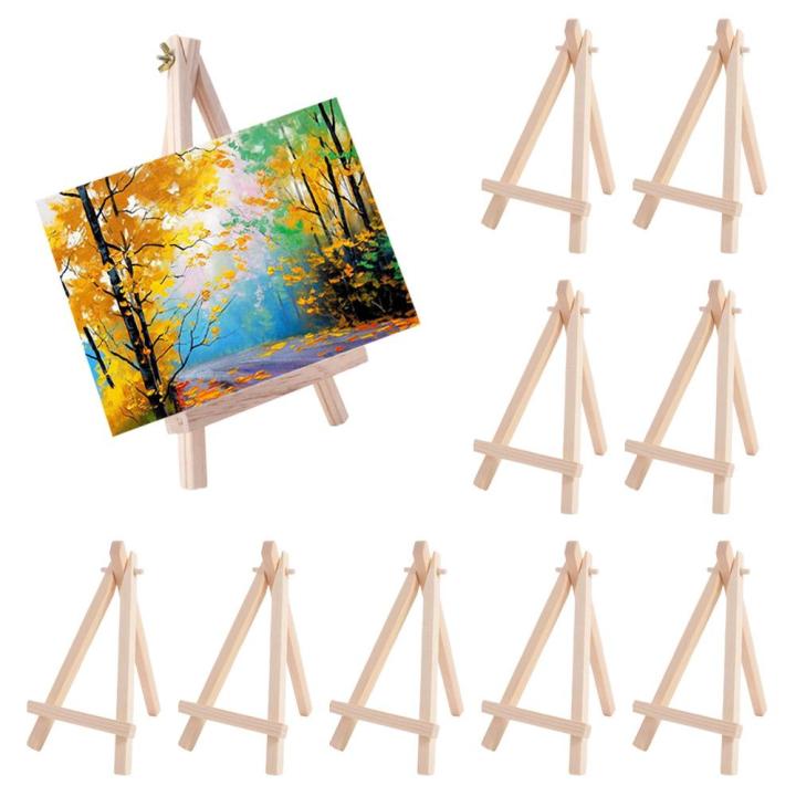 Stand Painting & Sketch Wood Mini Easel Small Portable Triangle Display ...