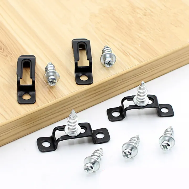 10pcs 2in1 Invisible cabinet connectors metal Cupboard hinge assembly ...