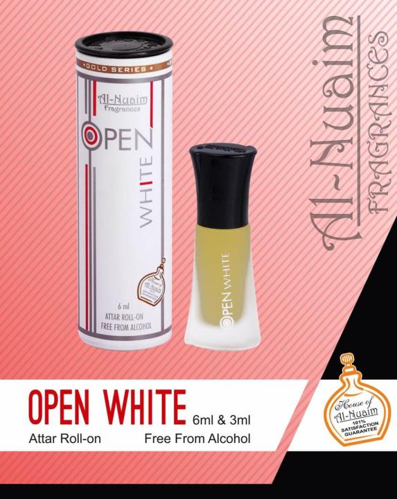 Al Nuaim Open White Longer lasting Perfume - 6ML Oil Attar Fragrance ...