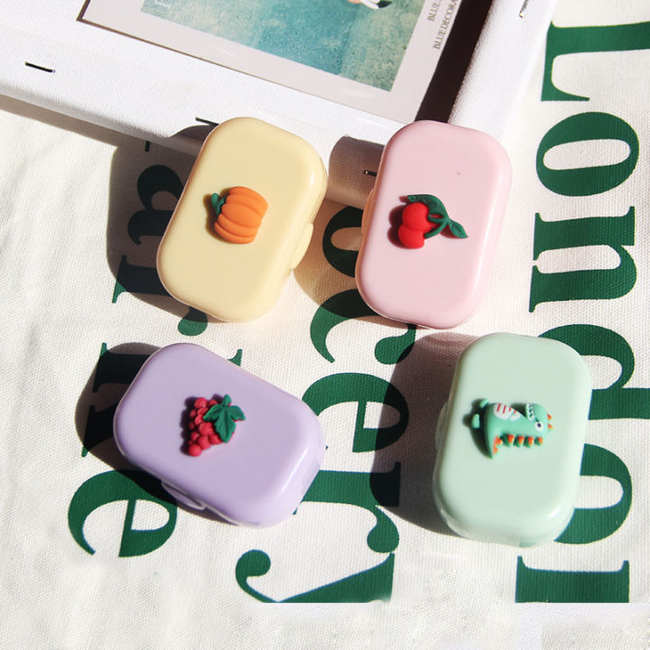 Silicone Contact Lens Companion Box Cute Abs Pp Mini Care Box 3 Colors ...