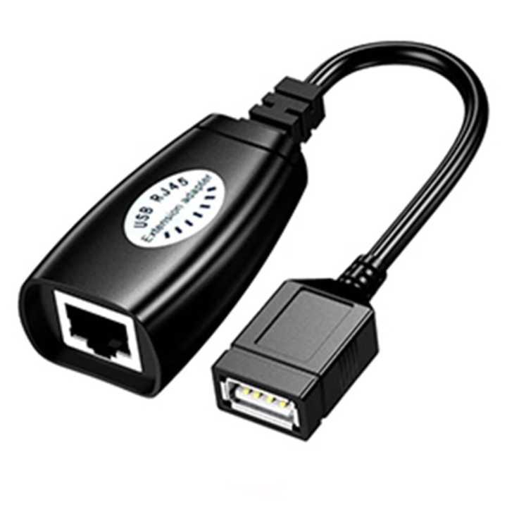 USB RJ45 Extension Adapter up to 150ft Length, USB 2.0 Extender over ...