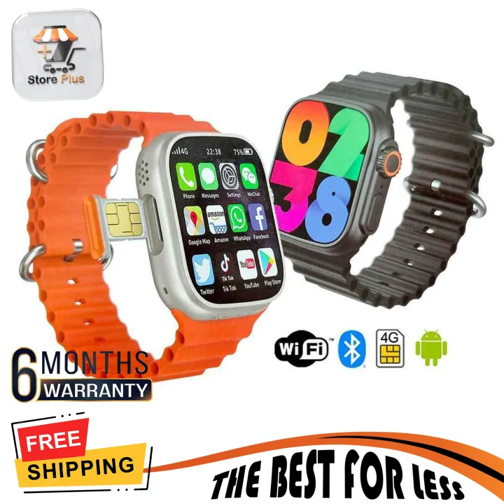 Original Modio 4G Ultra max Plus android smart watch HD 2.2 inch full ...