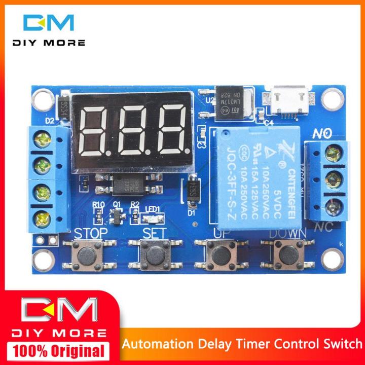 【FOOT SOFA】Original Diymore Arduino DC 5V 12V 24V LED Digital Time Delay Relay Micro USB ...