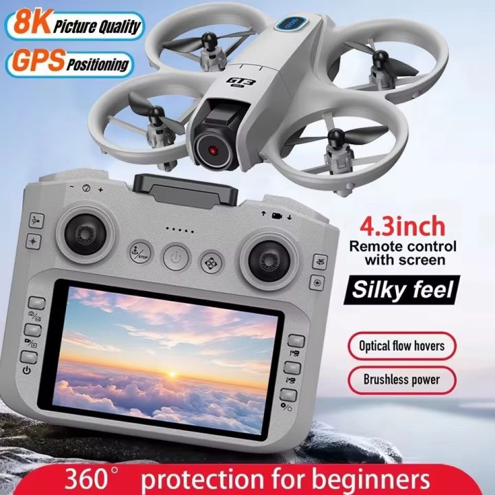 GT3 i1PRO Drone Dual HD Camera 5G WIFI FPV With Flow Screen Remote ...