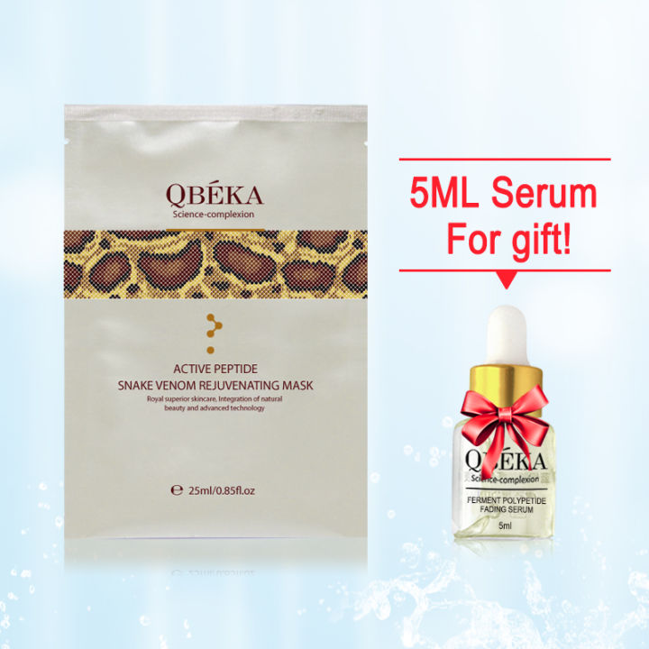 Best Anti-Wrinkle Facial Mask QBEKA Active Peptide Snake Venom ...