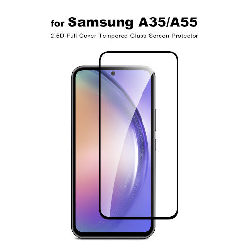 Samsung Galaxy A35 / A55 Tempered Glass Screen Protector - Full Coverage | Daraz.lk