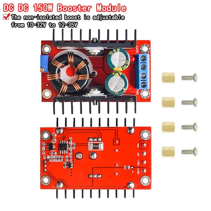 150W DC-DC Boost Converter Step Up Power Supply Module 10-32V To 12-35V ...