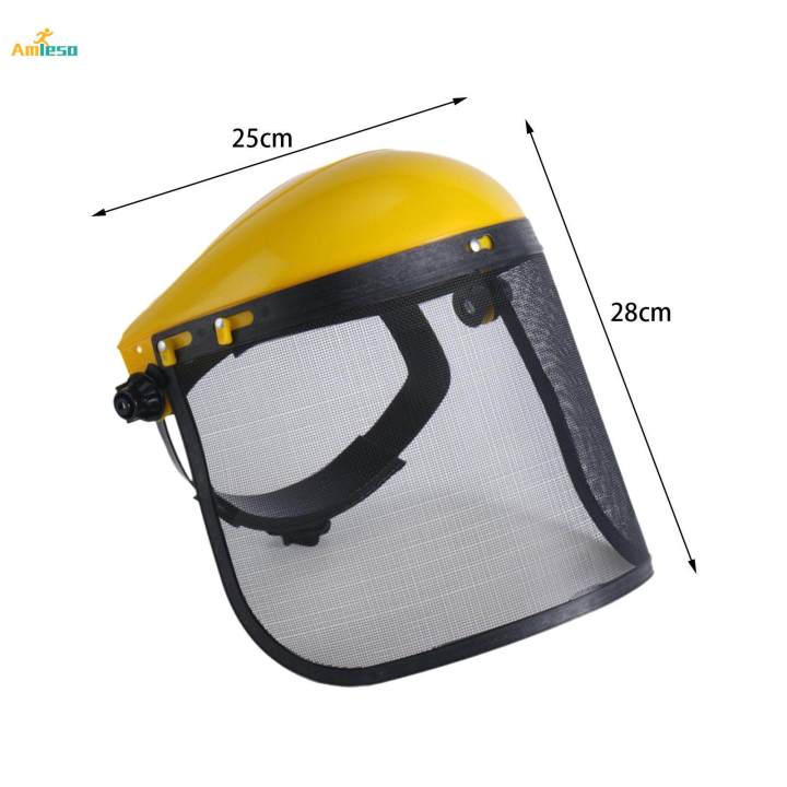 Face Protection Protective with Metal Mesh Visor Good Ventilation ...