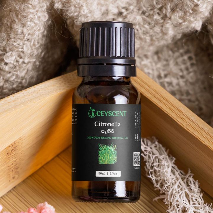 Pure Ceylon Citronella Essential Oil 50ml | 100% Natural Mosquito ...