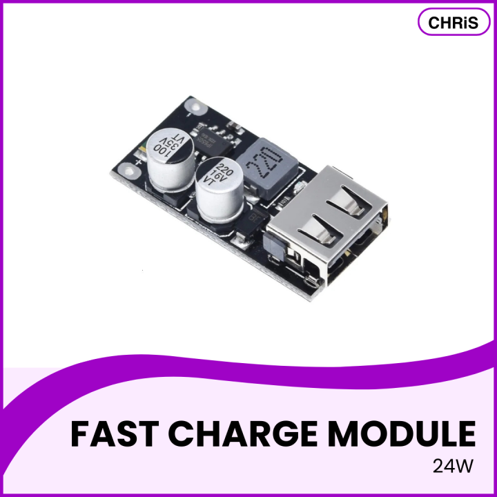 Fast Charge Module 24W DIY Fast Charger USB QC 3.0 Quick Charge | Daraz.lk