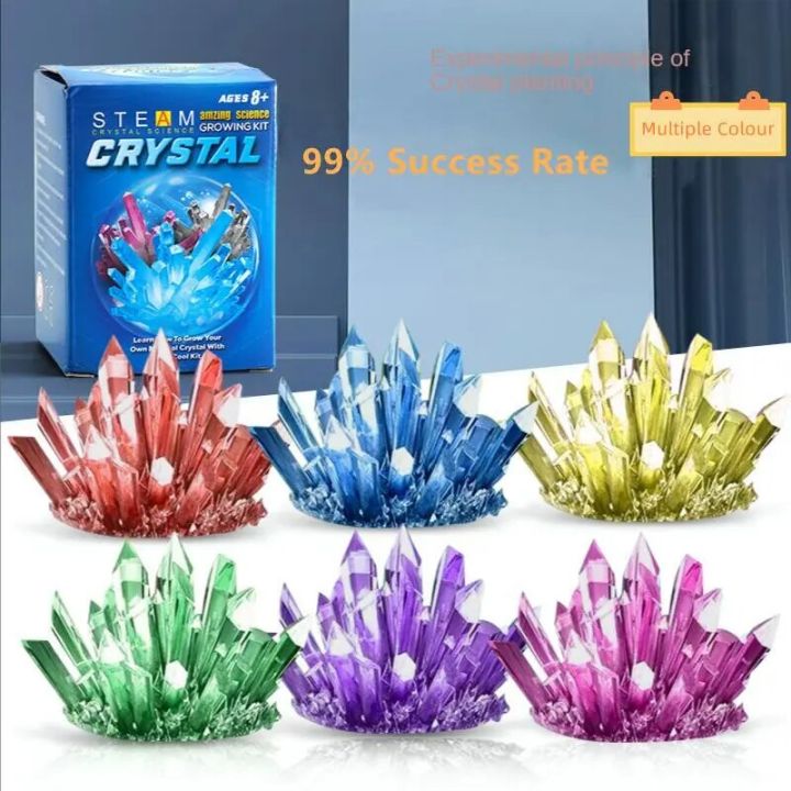 STEM Toys science toys 6PCS Kids Crystal Growing Kit DIY Science ...