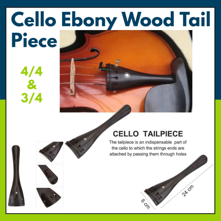 Cello Tailpiece, Classic Ebony Wood Tailpiece for 3/4 4/4 Cello | Daraz.lk