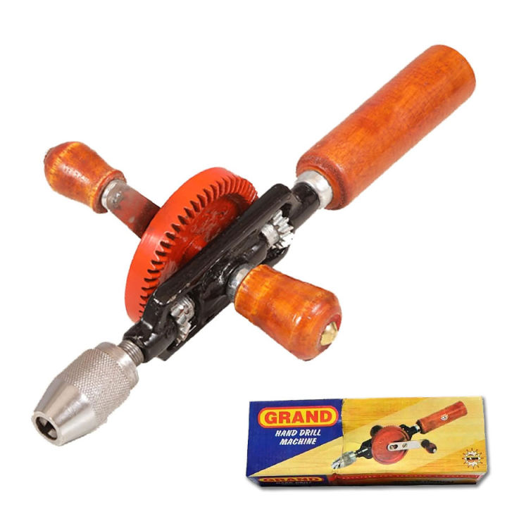 Hand Drill 3/8-Inch 10mm Mini Hand Drill Manual with Finely Cast Steel ...