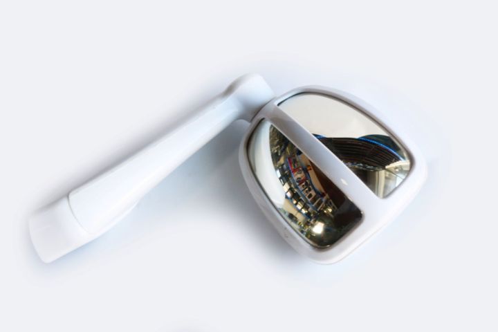 Car Universal Third Mirror White | Daraz.lk