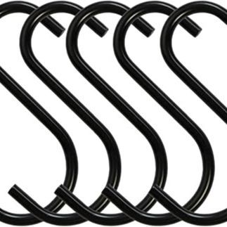 Steel S Shape Hooks, Iron S type Hooks, 10 Piece Pack | Daraz.lk