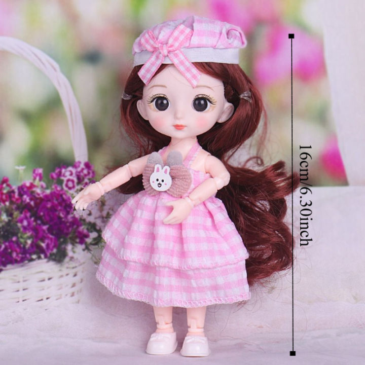 Cute /12 BJD Cute BJD Doll with Clothes with Clothes Cute Face Mini ...