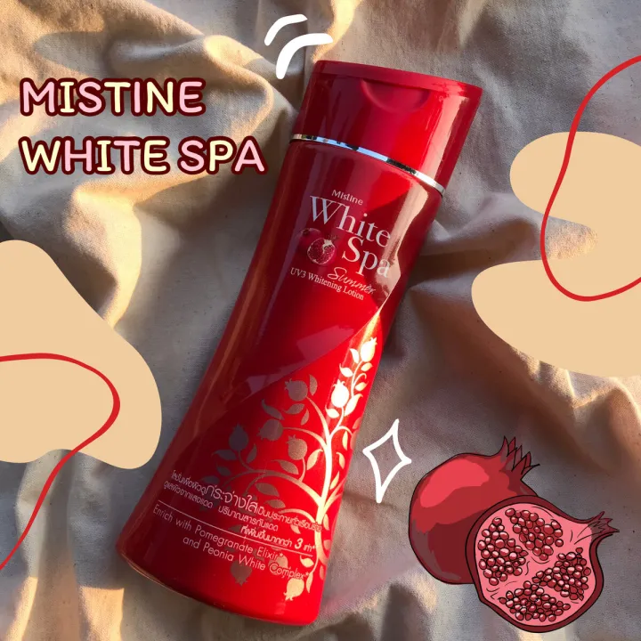 MISTINE Pomegranate WHITE SPA Sunblock Summer UV3 WHITENING Body Lotion ...