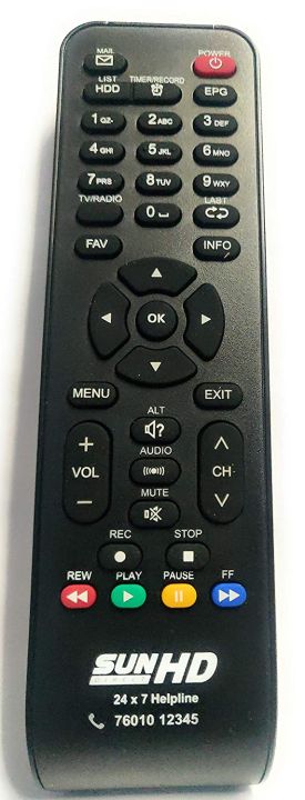 Sun_Direct HD SD Receiver Remote Control | Daraz.lk