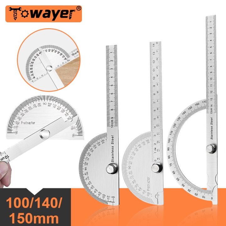 180 Degree Protractor Metal Angle Finder Goniometer Angle Ruler ...