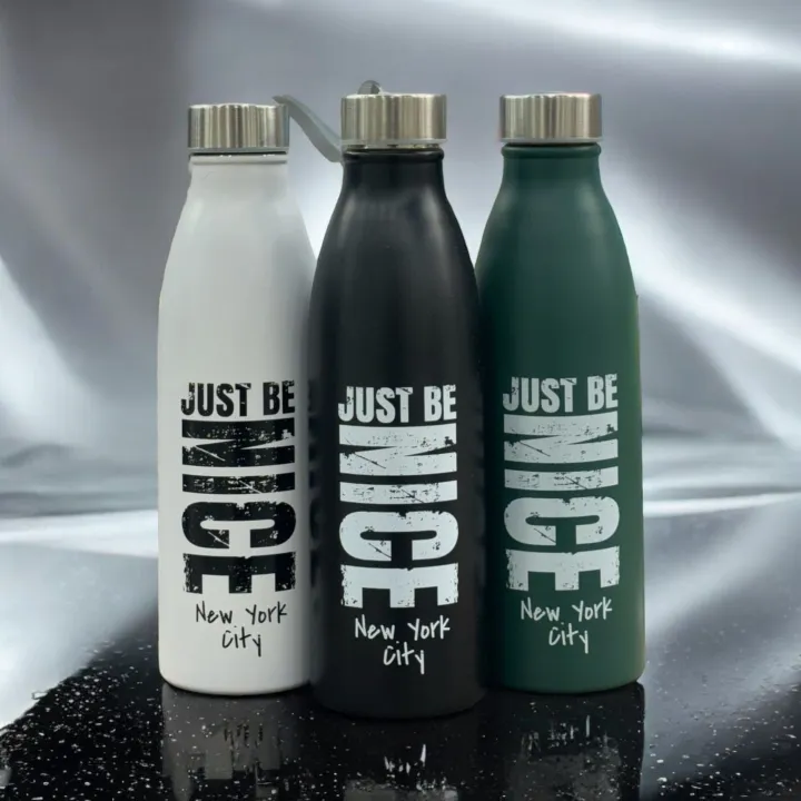 Premium Stainless Steel Water bottles "Just Be Nice" (750ml) - Stainless Steel Water Bottles ...