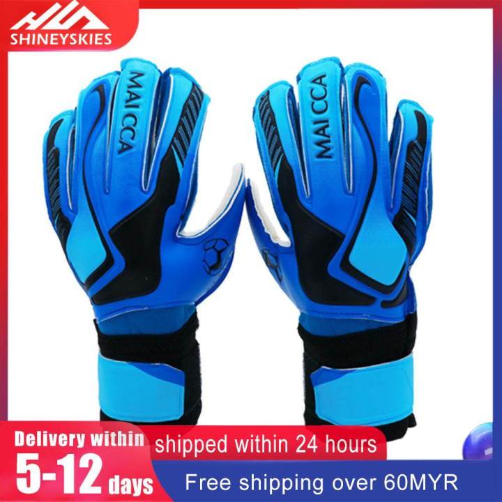 Latex Finger Protection Goalkeeper Gloves Training Football Goalie ...